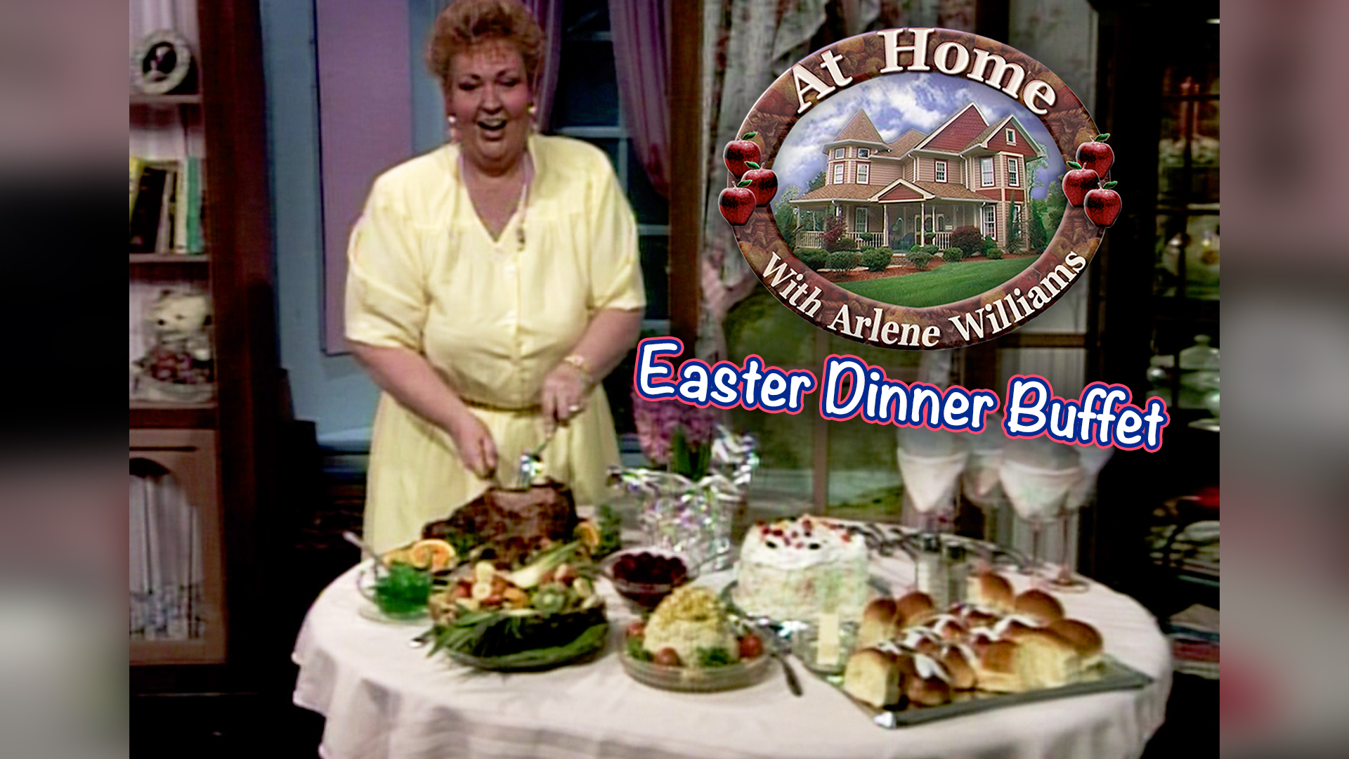 Arlene Makes an Elegant Easter Buffet with Roast Leg of Lamb - At Home ...