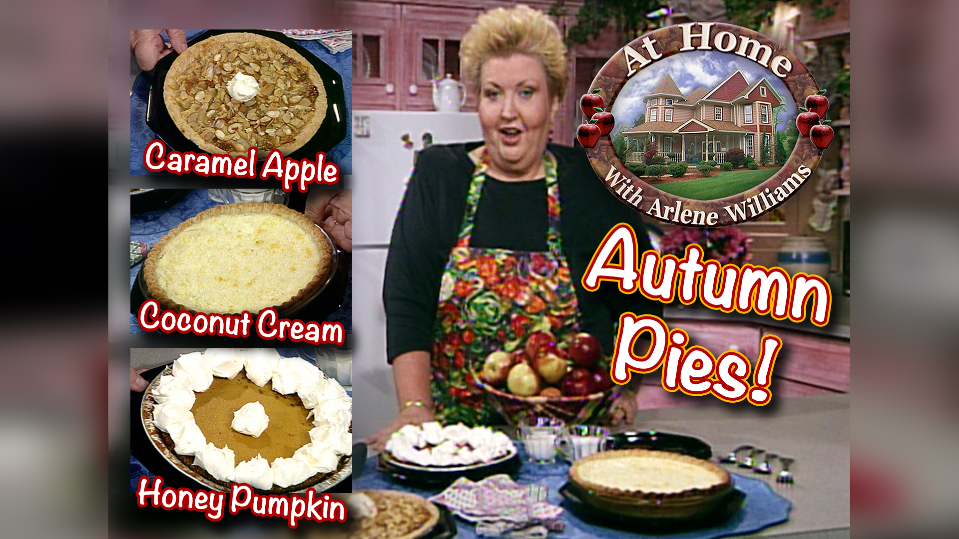 Three Cozy Autumn Pies: Caramel Apple, Coconut Cream, and Honey Pumpkin ...